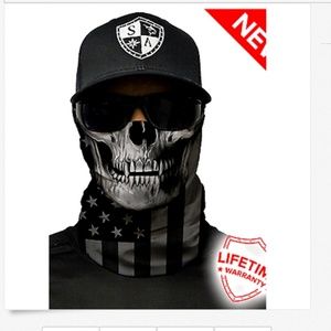 SA COMPANY | Accessories | Blackout Flag Skull Tubular Bandana Face Sun ...